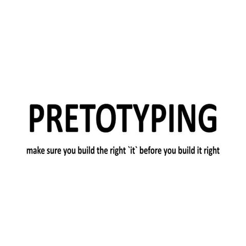Pretotyping | PPTX