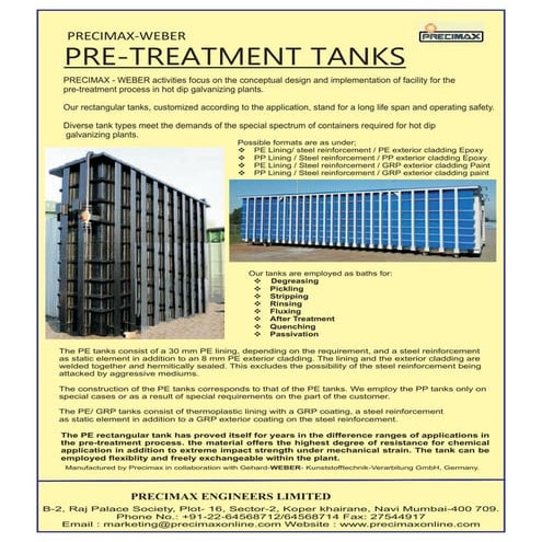 Pretreatment tanks | PDF