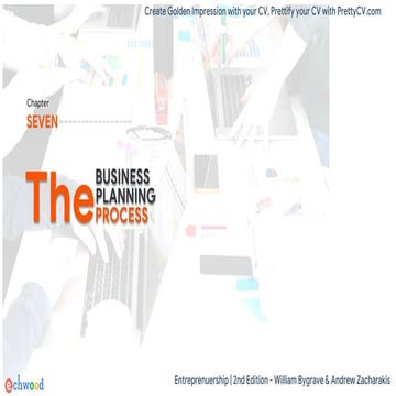 Entreprenureship - The Business Planning Process | PDF