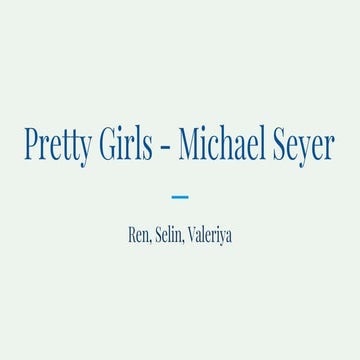 Pretty girls | PPTX