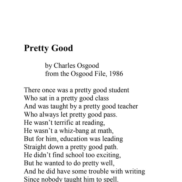 Pretty Good | DOCX