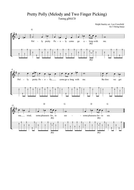 You Are My Sunshine - Two Finger Picking | PDF