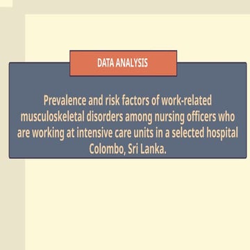 Prevalence and risk factors of work-related musculoskeletal disorders ...