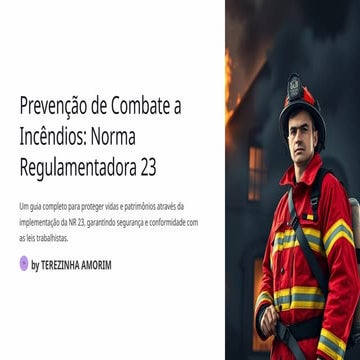 NR 23 apresentaçao de proteçao e combate a incendio | PPTX