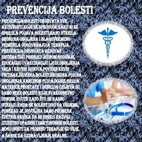 Prevencija bolesti | PPTX