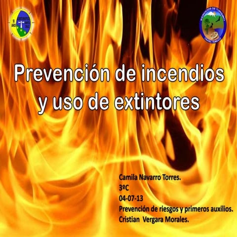 Prevención de incendios y uso de extintores | PPTX