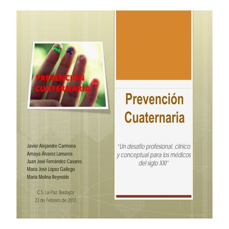 Prevencion cuaternaria | PDF