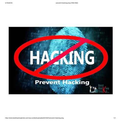 Prevent hacking | PDF