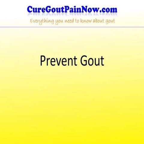 Prevent Gout | PDF
