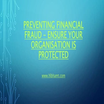 Preventing financial fraud | PPT