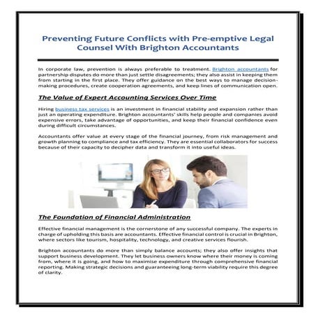 Preventing Future Conflicts with Pre-emptive Legal Counsel With ...