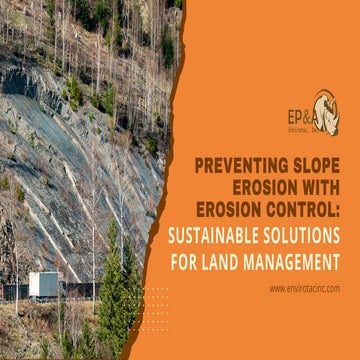 Preventing Slope Erosion With Erosion Control Sustainable Solutions for ...