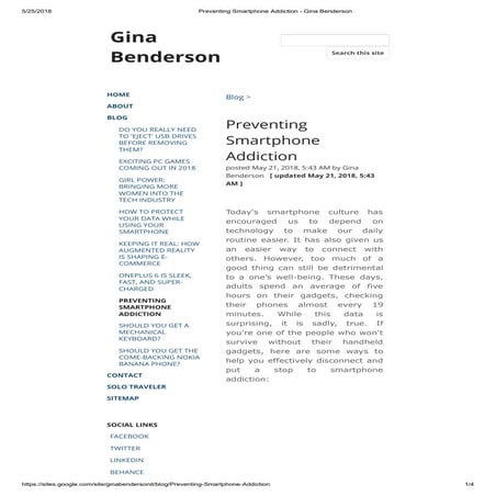 Preventing smartphone addiction | PDF