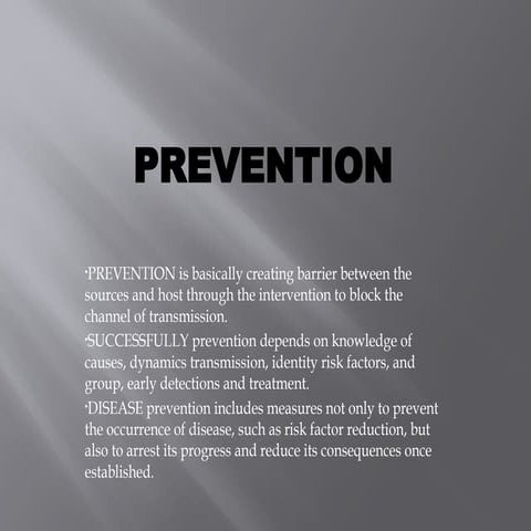 Levels of prevention | PPTX