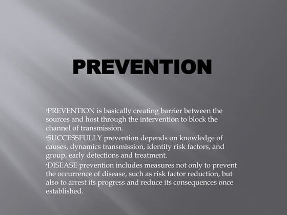 Levels of disease prevention | PPT