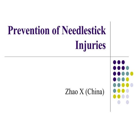 Needle stick injury | PPTX