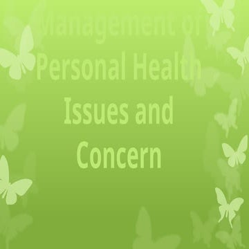 Prevention and Management of Personal Health Issues and Concern (1).pptx