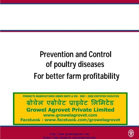 Prevention & Control of Poultry Diseases | PDF