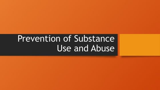 Substance Use Disorders in DSM-V | PPT