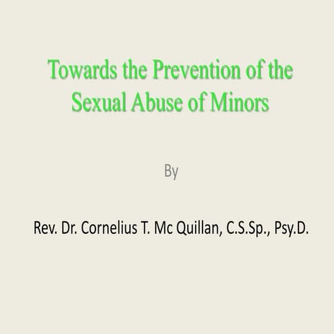 Child sexual abuse | PPTX