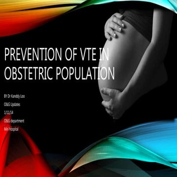 Prevention of vte | PPTX