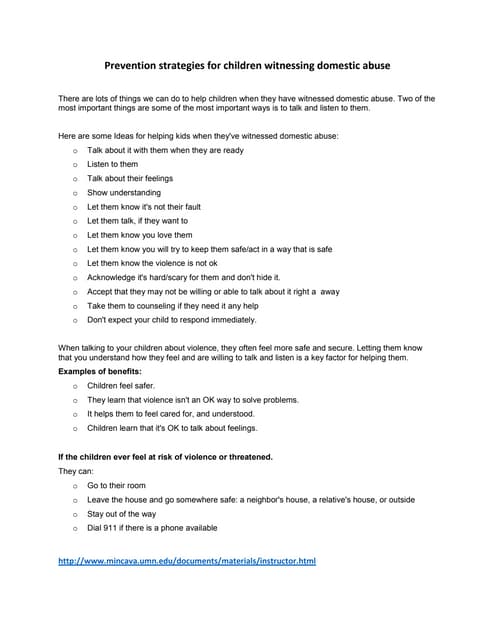 Reflection child abuse | PDF