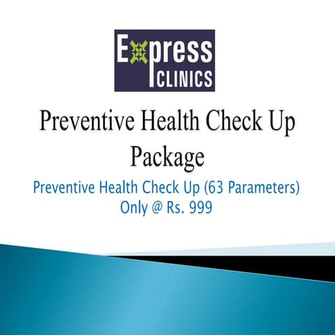 Preventive Health Check Up Package (63 Parameters) Only @ Rs. 999 | PDF