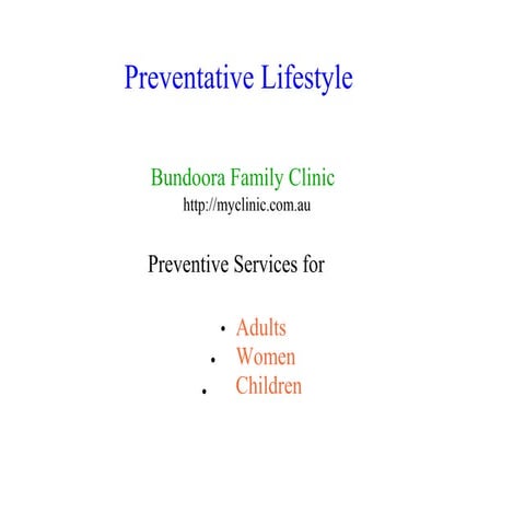 Preventive lifestyle | DOC