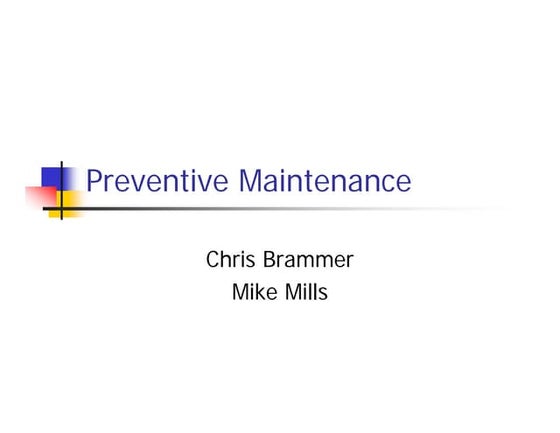 Maintenance Management | PPT