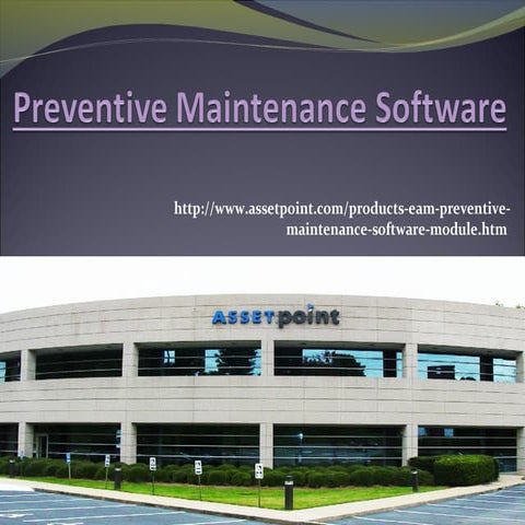 TabWare Maintenance Scheduling Software | PPT