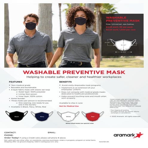 Preventive mask - Washable Face Mask - CDC Recommanded | PDF