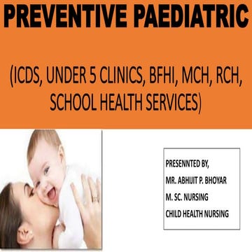 Under five clinic and well baby clinic | PDF