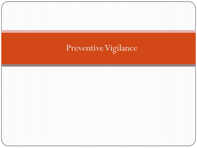 Presentation Vigilance Awareness | PPTX