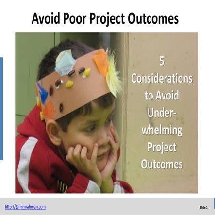 Avoid Poor Project Outcomes | PPT