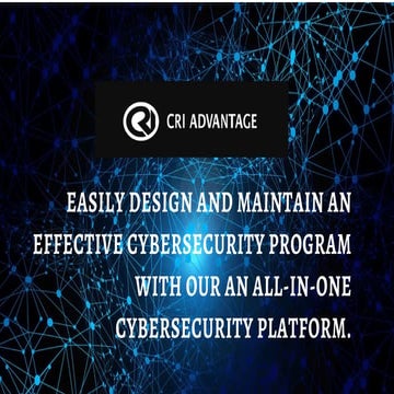Cybersecurity Compliance – CRI Advantage | PDF