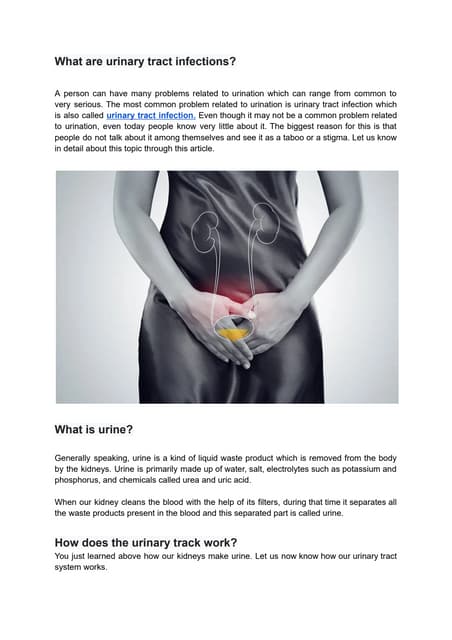 How to know about urine infection treatment.docx
