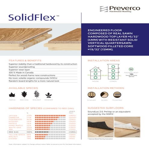 Preverco solid flex_eng | PDF