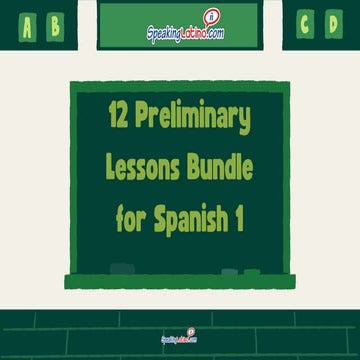 Spanish 1 Preliminary Lesson Plans for High School | PDF