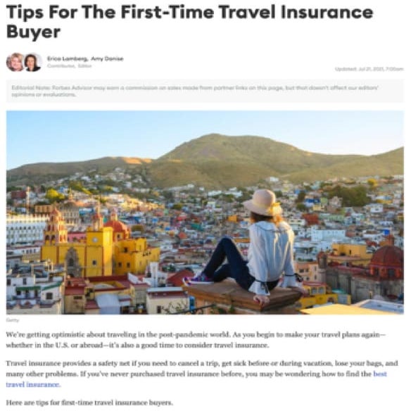 Tips For The First-Time Travel Insurance Buyer | PDF