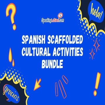Spanish-speaking Countries Scaffolded Activities for Novice ...