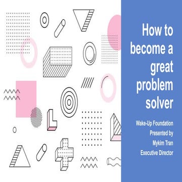 How to become a great problem solver | PPTX | Fitness and Exercise ...