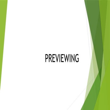 READING DEVELOPMENT PREVIEWING COLLEGE LEVEL | PPTX