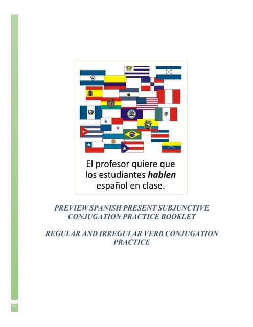 Prueba presente de verbos regulares e irregulares | PDF