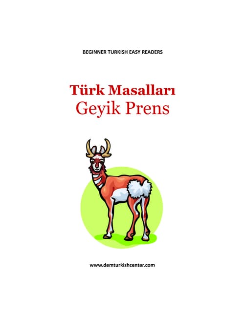 Turkish Language Books - Turkish Fairy Tales 3 | PDF