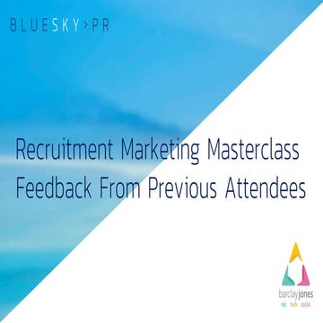 Recruitment Marketing Strategic Plan | PPTX
