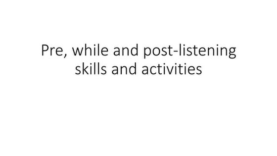 Process of Listening (Five stages of Listening) | PPTX