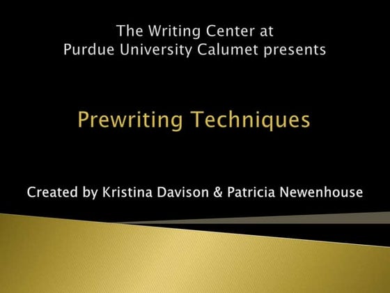 Pre-Writing Strategies | PPTX | Science