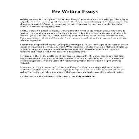 Pre Written Essay.pdf