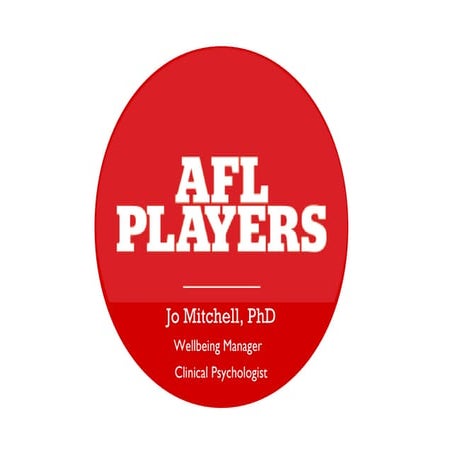 Mental Health & Wellbeing: AFL Players Executive Certificate | PPT | Mental Health | Diseases ...