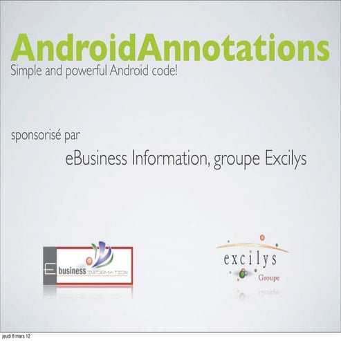 Prez android annotations | PPT